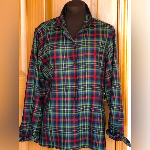 Pendleton | Tops | Pendleton Sl Ladies Plaid Shirt Wool Is Lightweight ...